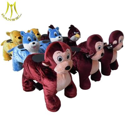 China Hansel amusement animals ride and electric animals scooter for mall with motorized plush riding animals for sale