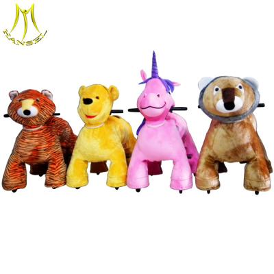 China Hansel 2018 zoo animal scooter and plush riding on animals with wholesale electric kids animal car for sale