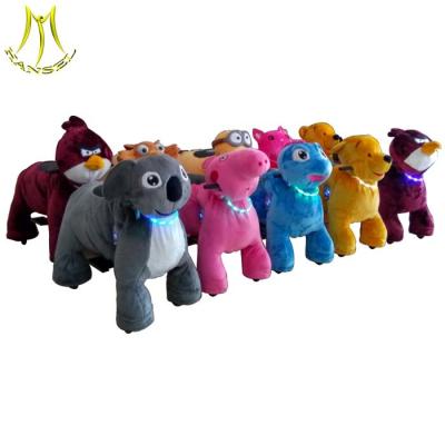 China Hansel plush animal scooter for mall and electrical animal toy ride with walking animal scooter from china for sale