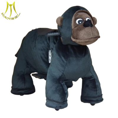 China Hansel battery powered animals for shopping mall and amusement park kids ride on car with adult ride on animal scooter for sale