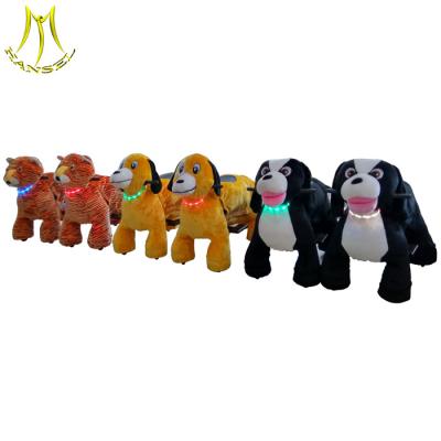 China Hansel  high quality motorized amusement park rides indoor ride on furry animal for christmas for sale