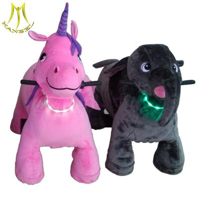 China Hansel  2018 new designs plush ride on animal toy animal robot for sale kids on ride toy cars for sale