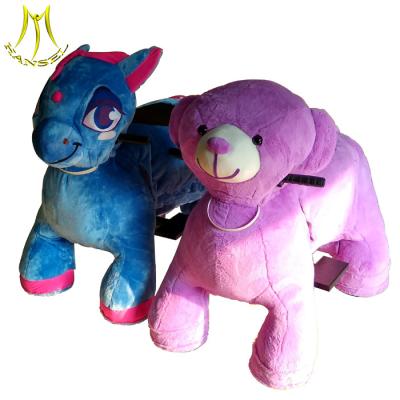China Hansel  coin operated kids rides animal scooter ride coin kids ride on horse and kids electric game center for sale