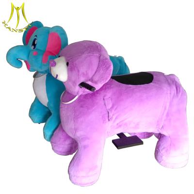 China Hansel  high quality kids zoo animal joy ride children amusement park equipment plush animal rides for sale