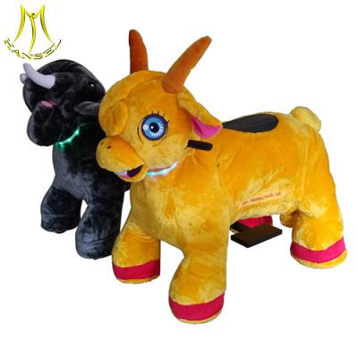 China Hansel  children play games coin operated ride on furry animal motorized animals for sale for sale
