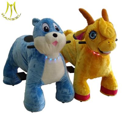 China Hansel  ride on cars for kids with remote control and electric animal car children with 2017 zoo animal scooter for sale for sale