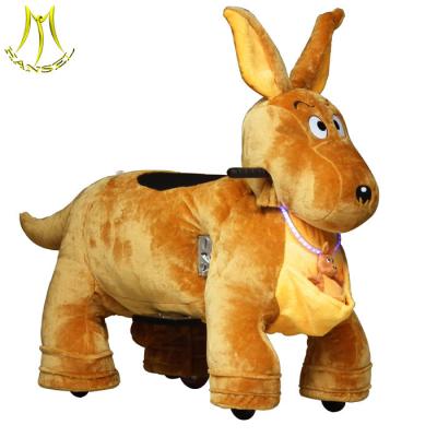 China Hansel   large riding animal amusement park  kangaroo ride coin operated kiddie ride for sale