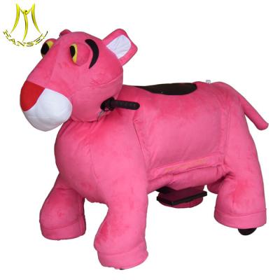 China Hansel   shopping centers kiddie rides token operated toy machines kids mechanical  pink panther riding for sale for sale