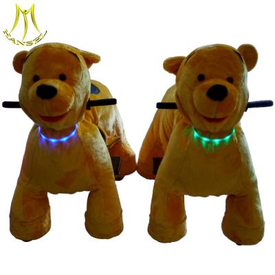 China Hansel  Vini bear indoor amusement park equipment commercial electric ride on train  happy rides on animal for sale