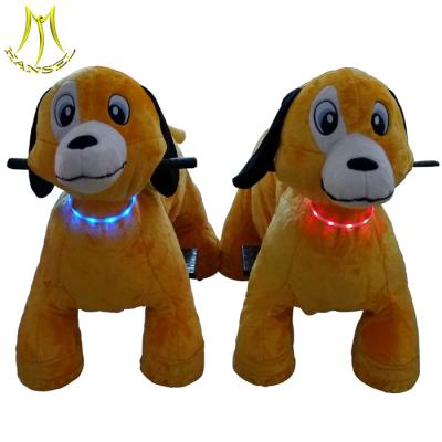 China Hansel  ride on dog  toy kids play ground equipment plush walking animal scooter rides for sale