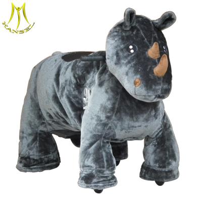 China Hansel plush motorized animals from china and used children ride on toys with stuffed animal scooter electric for sale