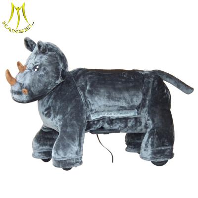 China Hansel electric ride on animal and kid ride on plush motorized animals with children ride on stuffed animals for sale