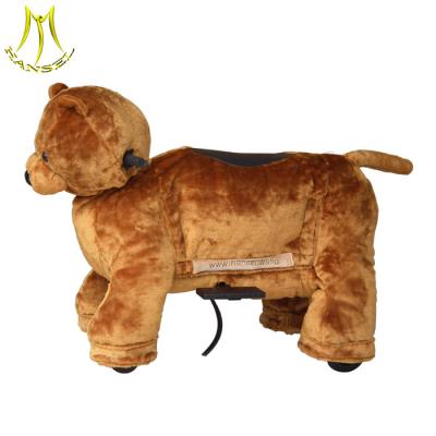 China Hansel plush motorized animals and children ride on stuffed animal bike with 24v ride on animal scooter for sale