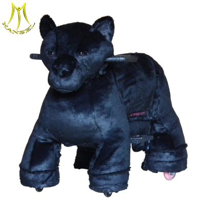 China Hansel plush electric rideable animal and motorized animals electric with battery operated children animals bike for sale