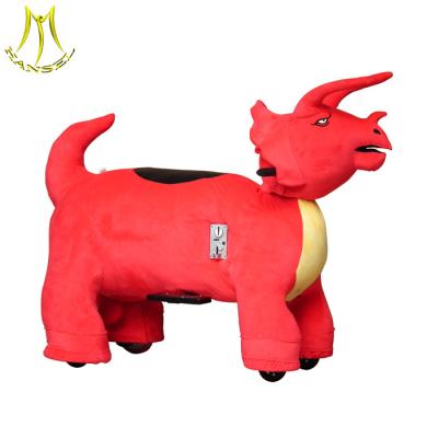 China Hansel plush electric animal bike and stuffed animals scooter with plsuh riding on animals from china for sale