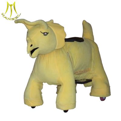 China Hansel plush dinosaur rides and plush animal electric scooter for mall with electric walking horse ride from china for sale
