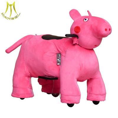 China Hansel funfair rides for sale and amusement plush motorized animals with rideable animal scooter for sale