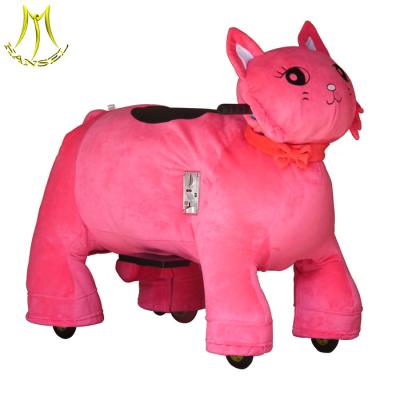 China Hansel small amusement plush animal ride and fairground amusement rides pirate ship with stuffed animal scooter for sale