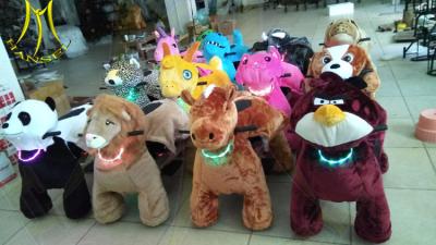 China Hansel cheap amusement ride on animals and animal rides wholesale amusement  with animal scooter for mall for sale