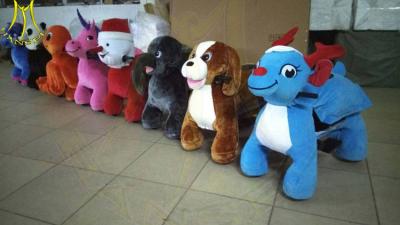 China Hansel kids animal motorized rides from china and amusement plush animal rides for sale with plush animal scooter sale for sale