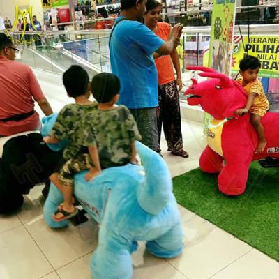 China Hansel plush animal scooter made in china and used fairground rides pictures with electric motorized animals for sale