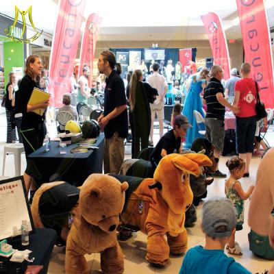 China Hansel mini carnival ride on animals and plush electric ride on animals with amusement park animal rides for sale
