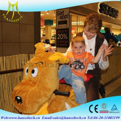 China Hansel  battery operated indoor stuffed walking horse toy electric and parent-child center for rent for sale