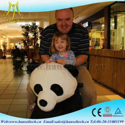 China Hansel  new designs plush electrical animal toy kiddie rides for indoor amusement center for sale