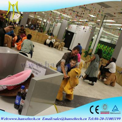China Hansel   kids amusement rides indoor stuffed ride on toy walking animal for sale