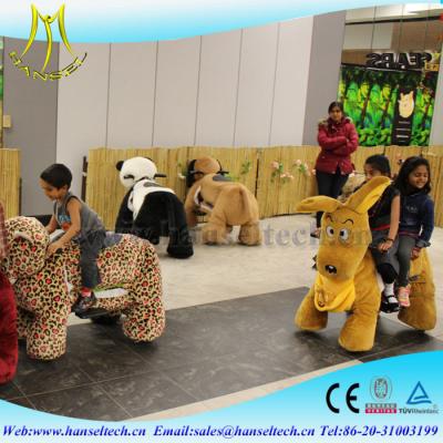 China Hansel   low price stock coin operated plush animal toy rides electrical animal toy car factory for sale