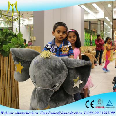 China Hansel   wholesale animal designs coin operated plush animal riding carts factory for sale