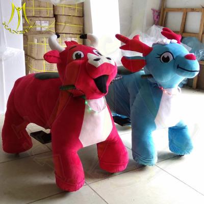 China Hansel amusement park indoor animal ride and electric ride on animal scooter with electric plush animal scooter factory for sale