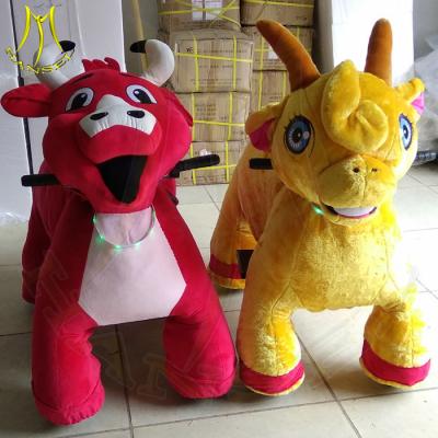 China Hansel coin operated ride toys and battery operated walking dragon ride for mall and plush animal rides indoor for sale