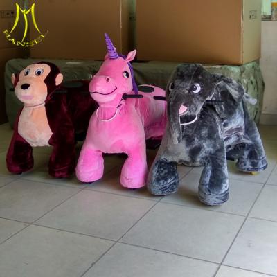 China Hansel amusement park cars for sale battery kids animal bikes rides manufacturer for sale