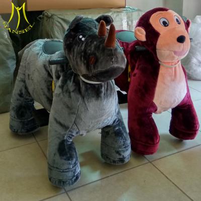 China Hansel l indoor kids rides for shopping centers kawah coin operated triceratops kiddie for sale