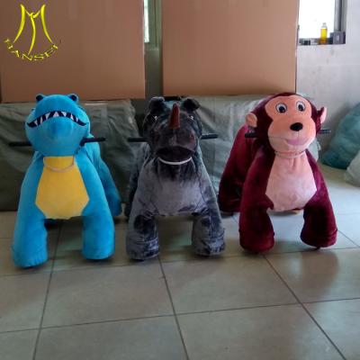 China Hansel  playgroup equipment for kids stuffed animal scooter ride electric for sale