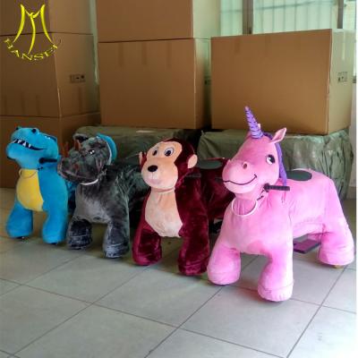 China Hansel shopping mall coin operated electric animal bike for sale for sale