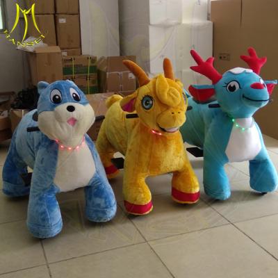 China Hansel plush bear design plush motorized animals and electric plush motorized animal for sale with children animal ride for sale