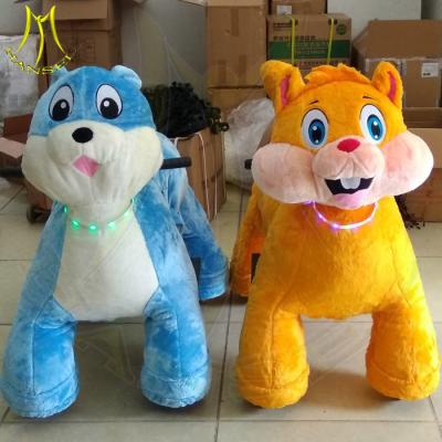 China Hansel plush electric animal scooter with amusement park kids toys with children ride on animal for mall for sale