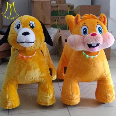 China Hansel china plush motorized animals with stuffed animal ride pedal go kart with electric horse ride plush for sale for sale