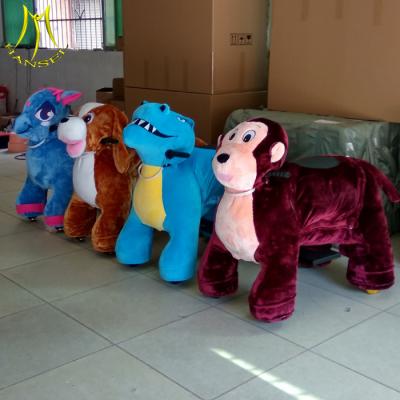 China Hansel  China high quality coin operated plush rides children walking horse manufacturer for sale