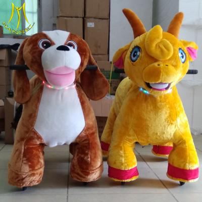 China Hansel kiddie rides coin operated machine	and arcade games animal ride made in china with rideable toys plush ride for sale