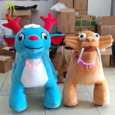 China Hansel children carnival rides for rent and electric animal scooter made in china with amusement park equipment for mall for sale