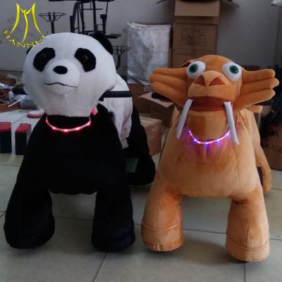 China Hansel electric walking animal motorized ride kiddie ride coin operated plush scooter with motorized riding animal sale for sale