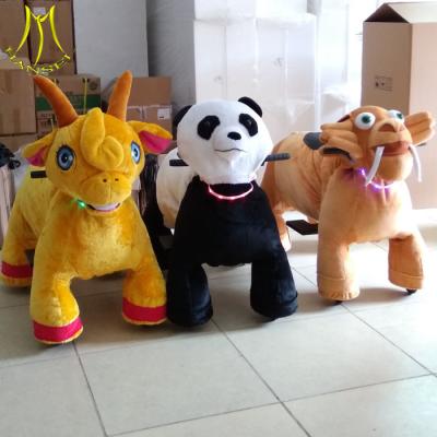 China Hansel plush animal joy ride with zippy pet children ride on animal with kids animal plush electric rides for sale