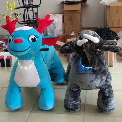 China Hansel amusement park animal rides and plush animal electric ride battery with funfair motorized ride animal	for sale for sale