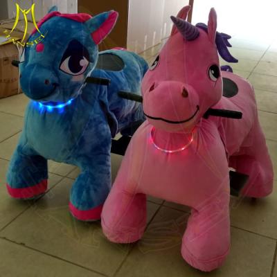 China Hansel china amusement animal ride and mall animal electric ride led necklace with family motorized animals for sale for sale