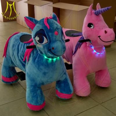 China Hansel children carnival rides for rent and plush children animal bike with amusement park bumper car rides for sale for sale