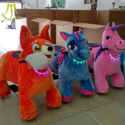 China Hansel carnival rides in china and kids indoor bull riding animals for rent with ride on furry animal scooter for sale for sale