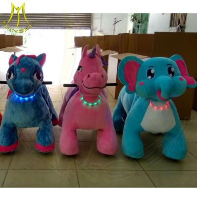 China Hansel kiddie ride on animals and commercial electric ride on animals factory with theme park equipment made in china for sale